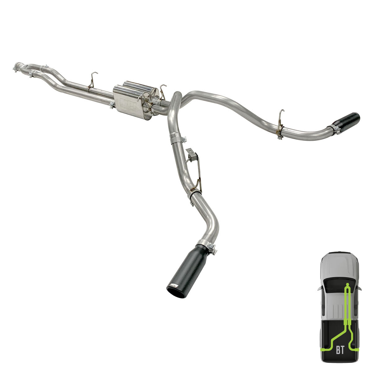 GMC/Chevy, 2019-2026, 6.6L, Stainless - MPI Exhaust Cat-Back Dual Exha ...