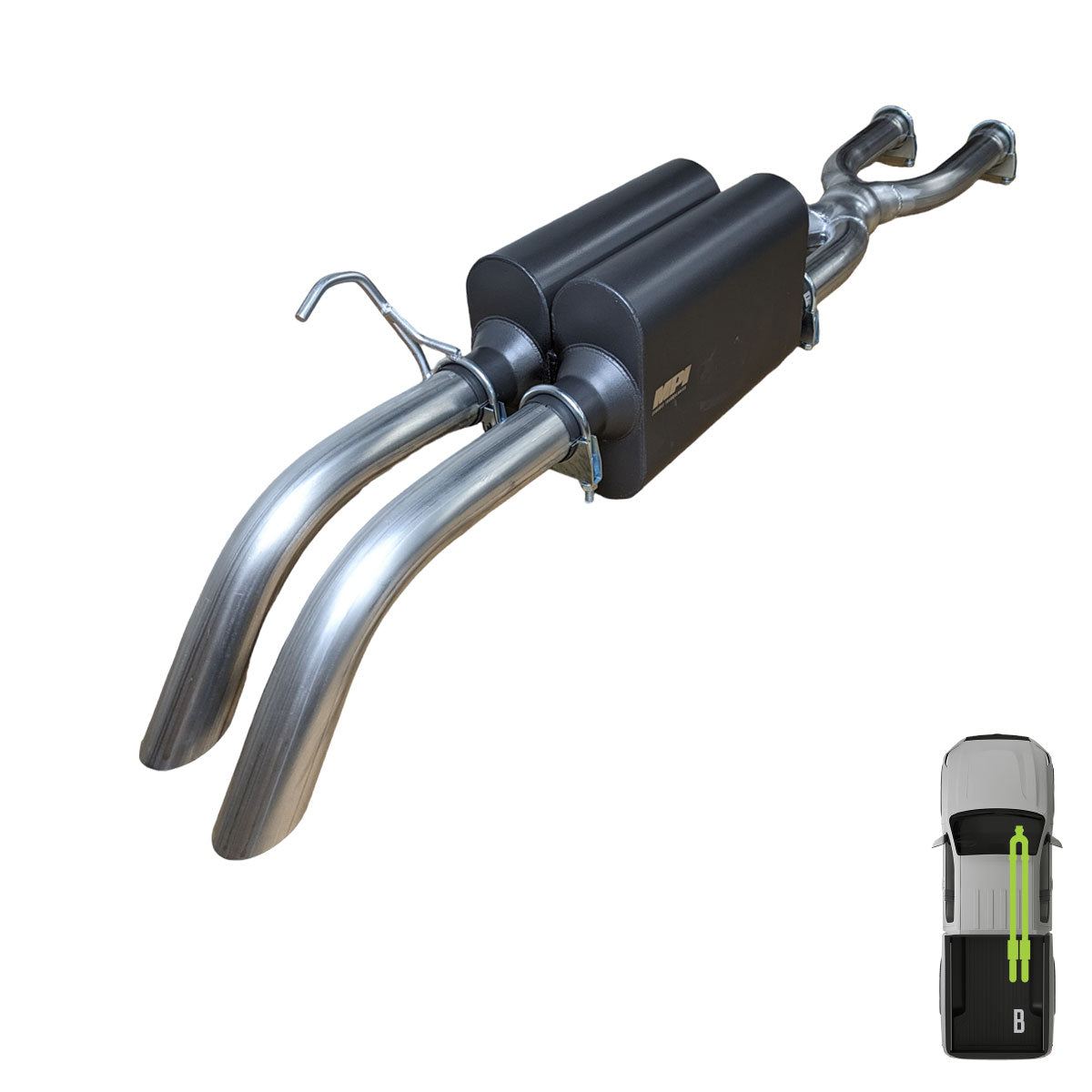 Toyota Tundra, 2014-2021, 5.7L - MPI Bullnose Exhaust Series — MPI ...